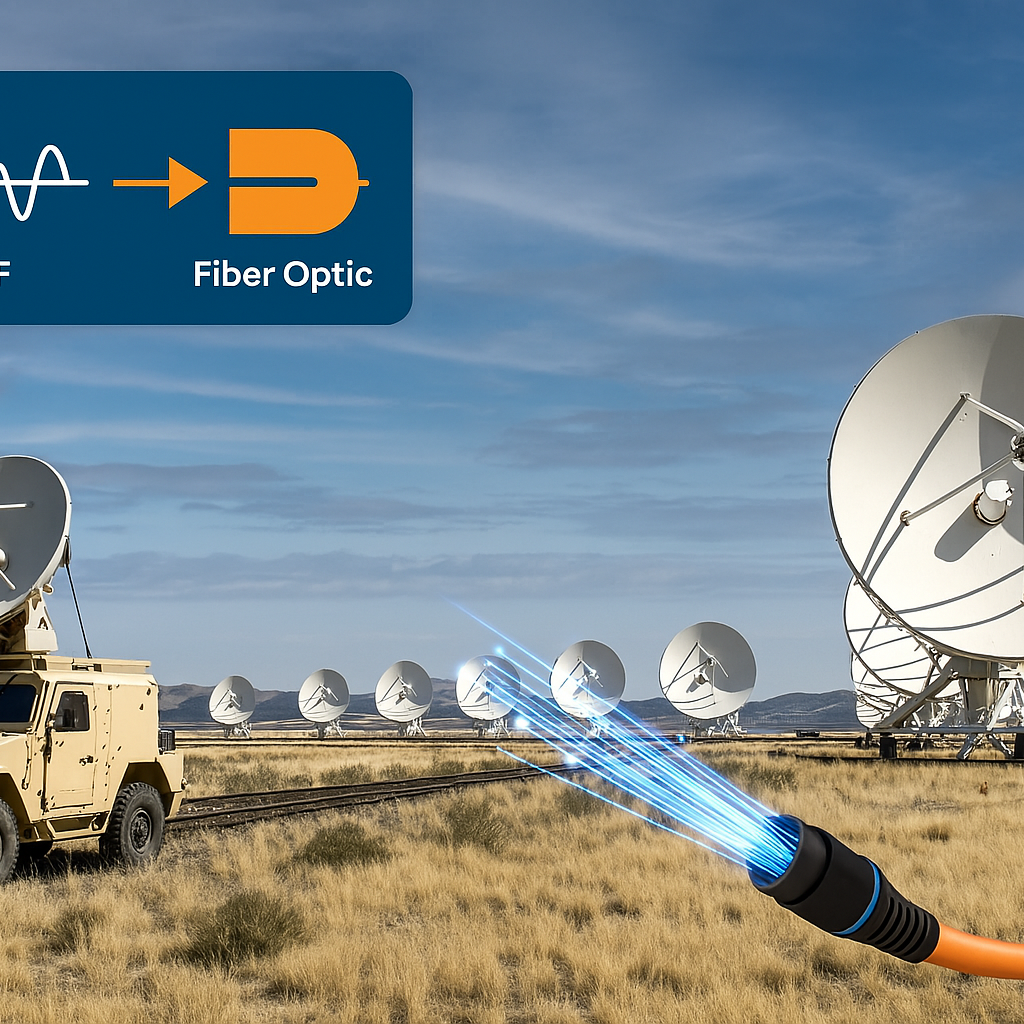 Enhancing Satellite Communication Systems with RF over Fiber Technology